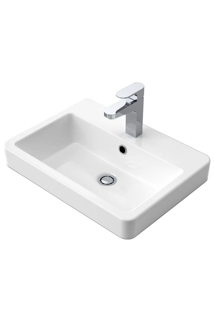 Inset basins partially mounted into a benchtop | Getstuff – Getstuff.com.au