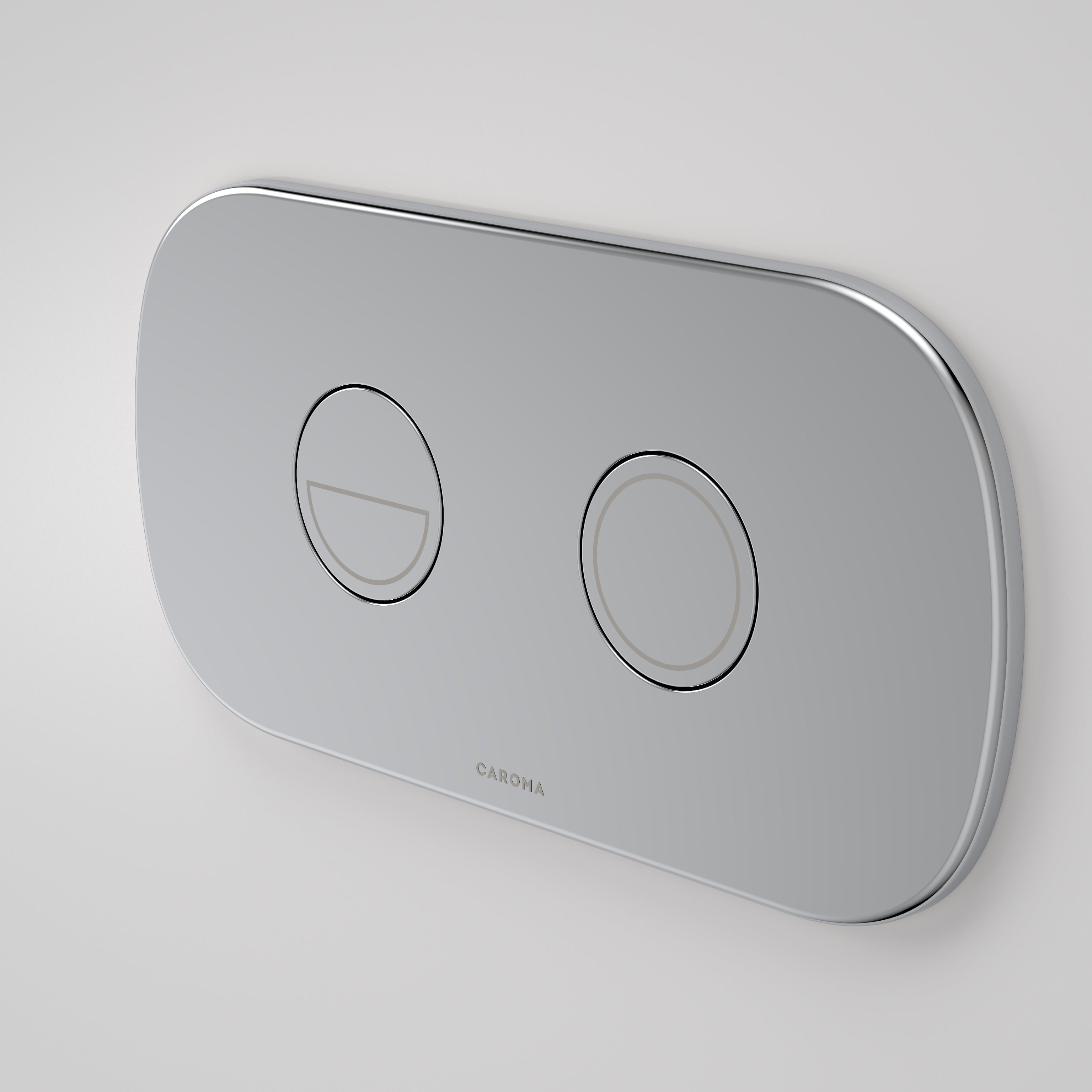Caroma Contura II Invisi Series II® Round DC Dual Flush Button Panel C ...