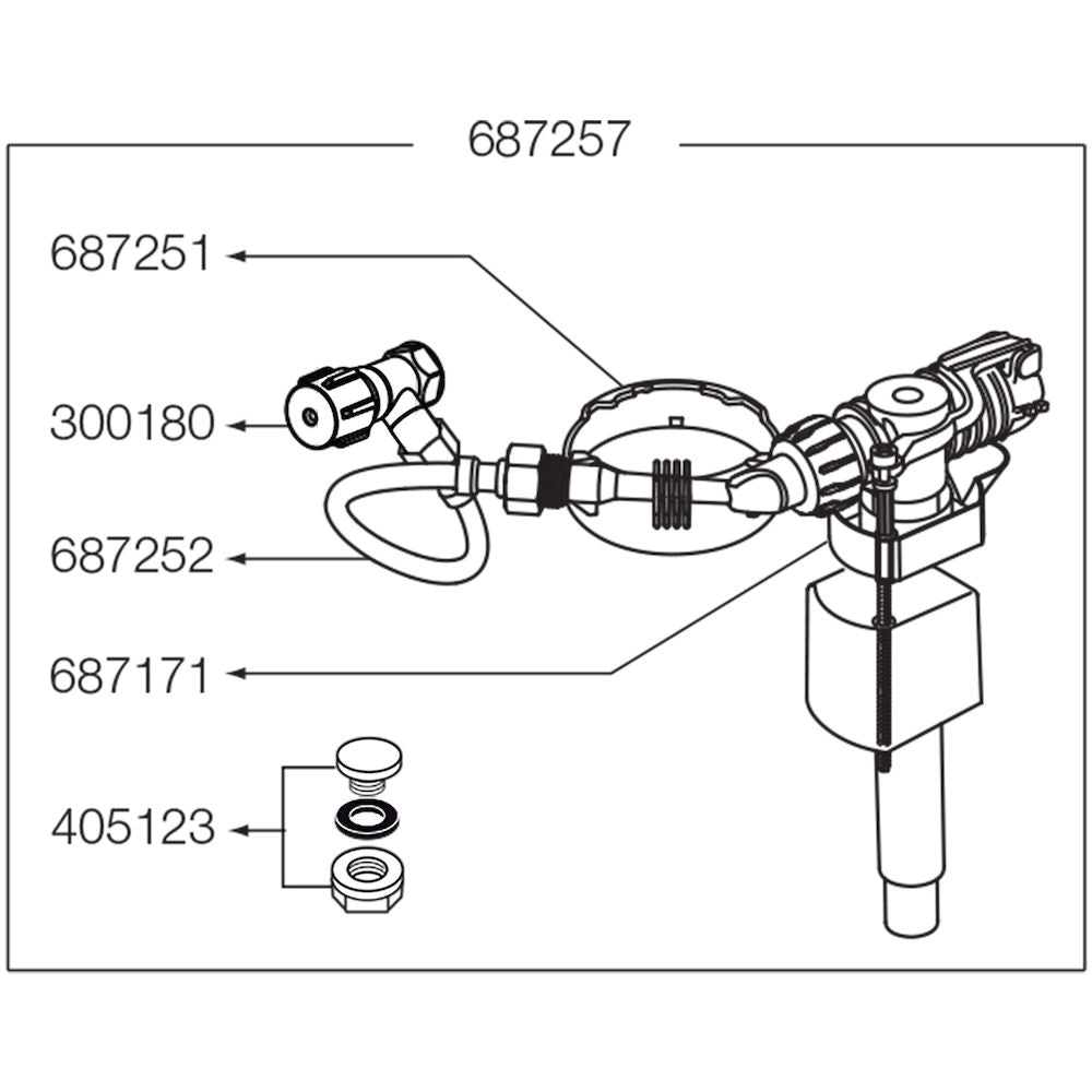 Caroma M5 BE CONVERSION KIT UNI CIST - 687257 – Getstuff.com.au