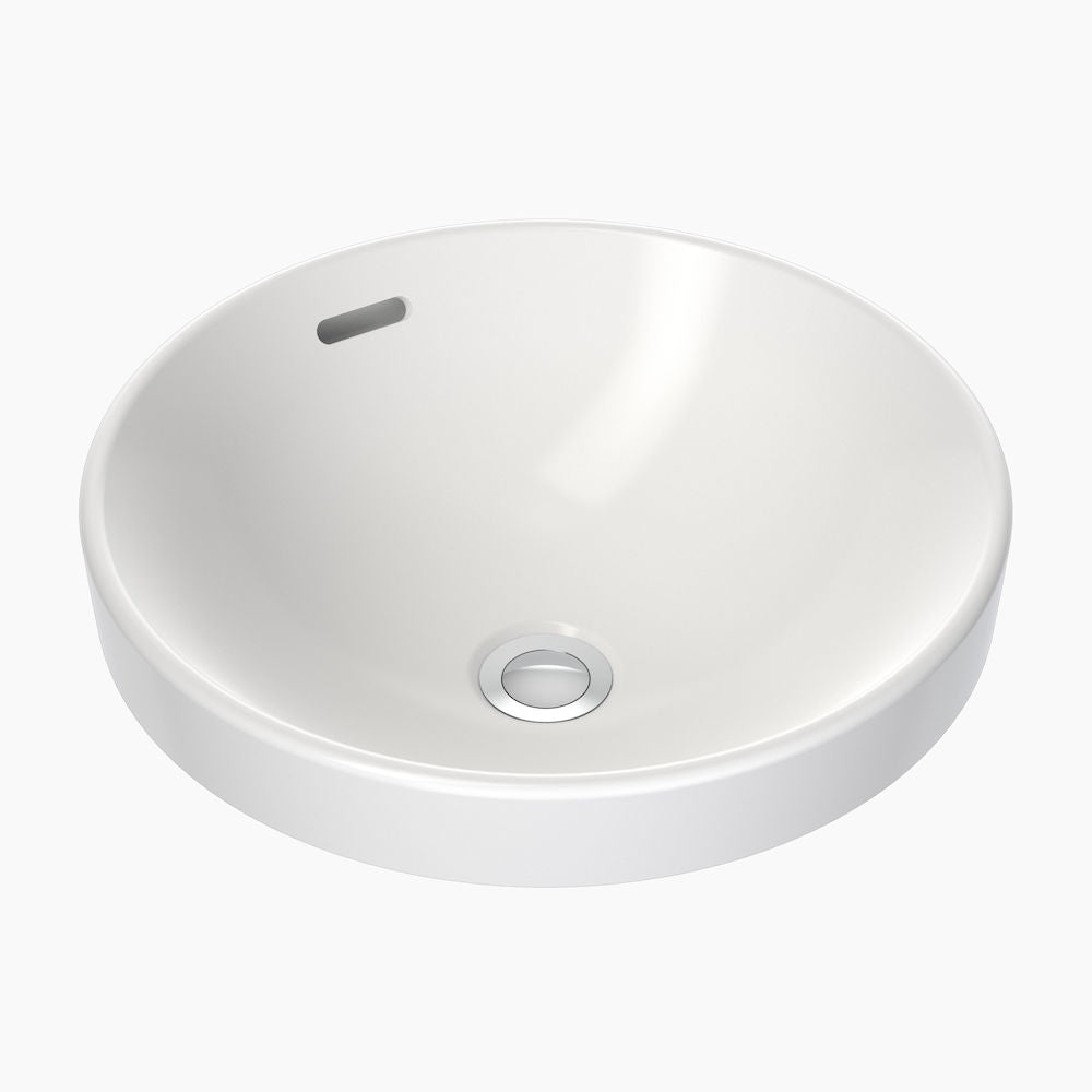 Clark Round Inset Basin 400mm (No Tap Hole) - CL40014.W0 – Getstuff.com.au