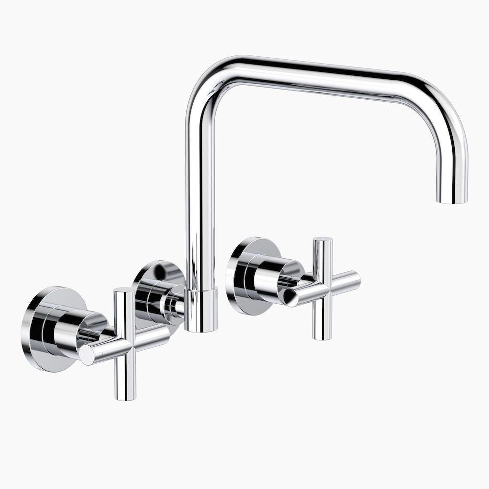 Clark Cross Wall Sink Set - Chrome - CL10042.C4A – Getstuff.com.au