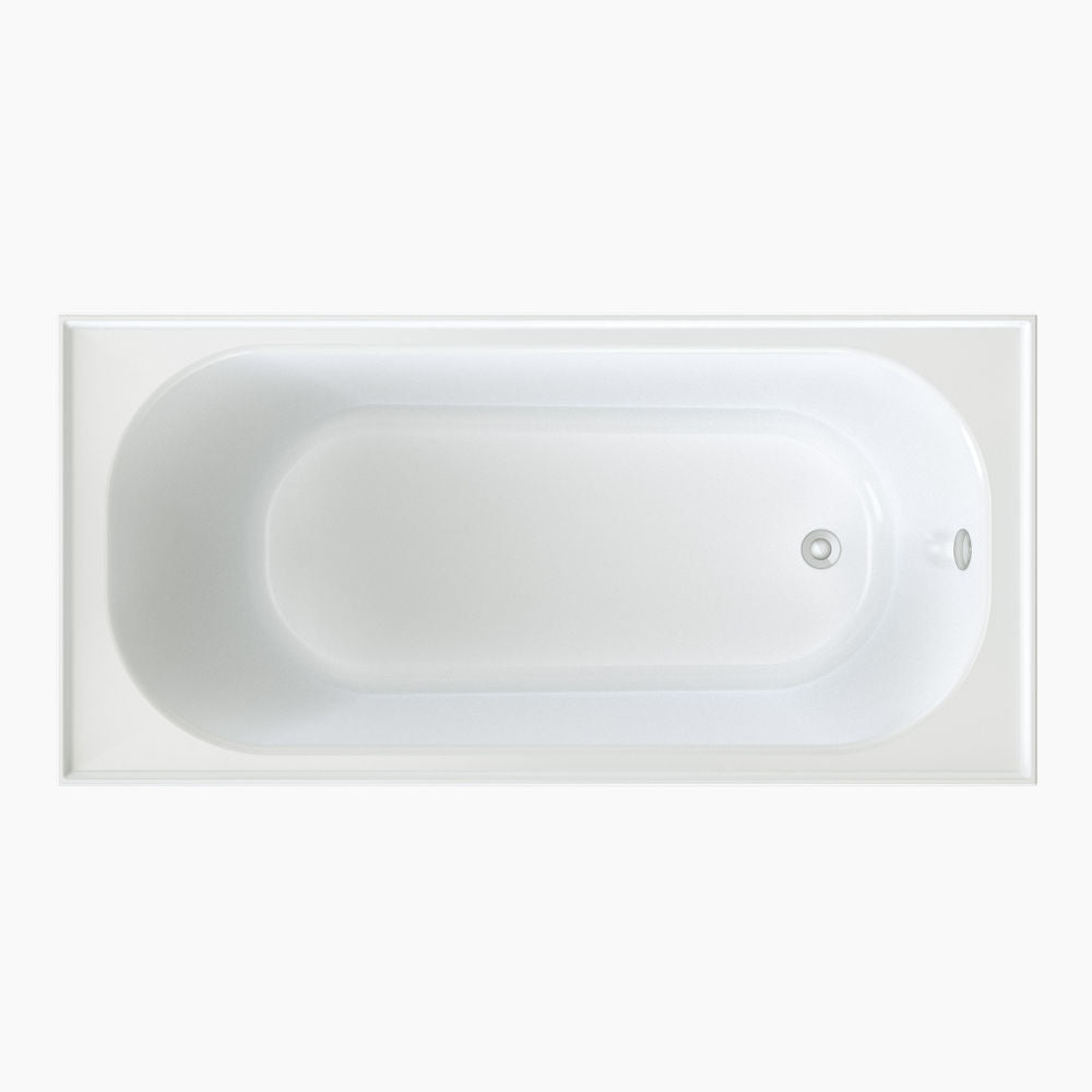 Clark Round Bath 1525mm (with Overflow) - CL50001.W4TF – Getstuff.com.au