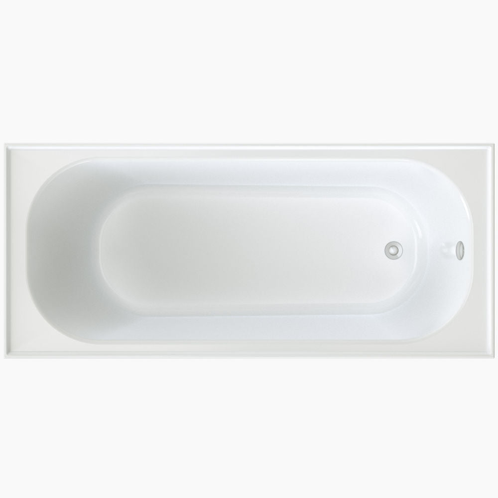 Clark Round Bath 1675mm (with Overflow) - CL50002.W4TF – Getstuff.com.au